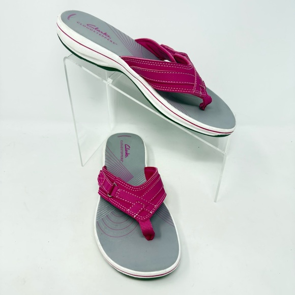 Clarks | Shoes | Nwt Clarks Brinkley Sea 24 Sandals Comfort Vacation ...